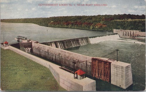 Fort Snelling Minnesota~Aerial View Of Government Locks~Vintage ...