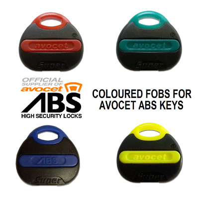 ABS Key Fob Coloured Insert Upgrade for Avocet ABS Cylinder Keys | eBay UK