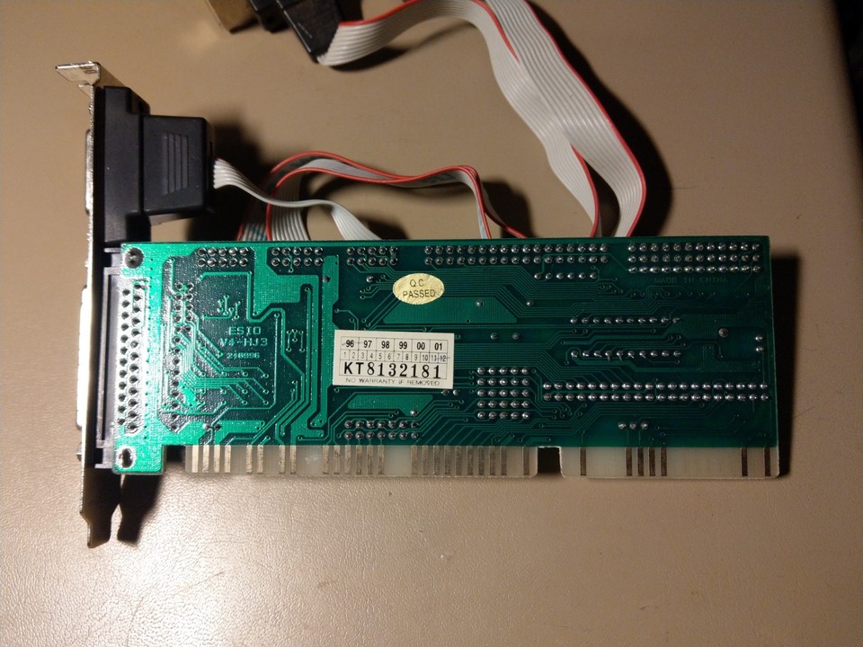 KENTECH KJDKEN IDE PLUS V4 Multi-I/O IDE Floppy Controller ISA Card ...