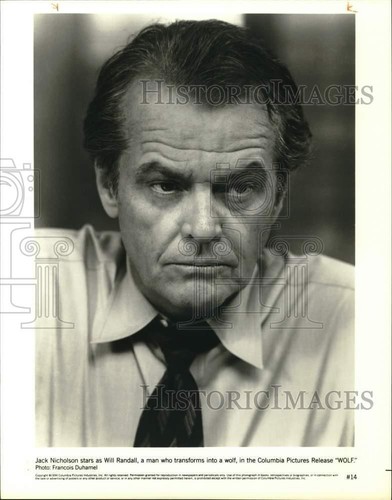 1994 Press Photo Jack Nicholson, Actor as Will Randall in "Wolf" Movie ...