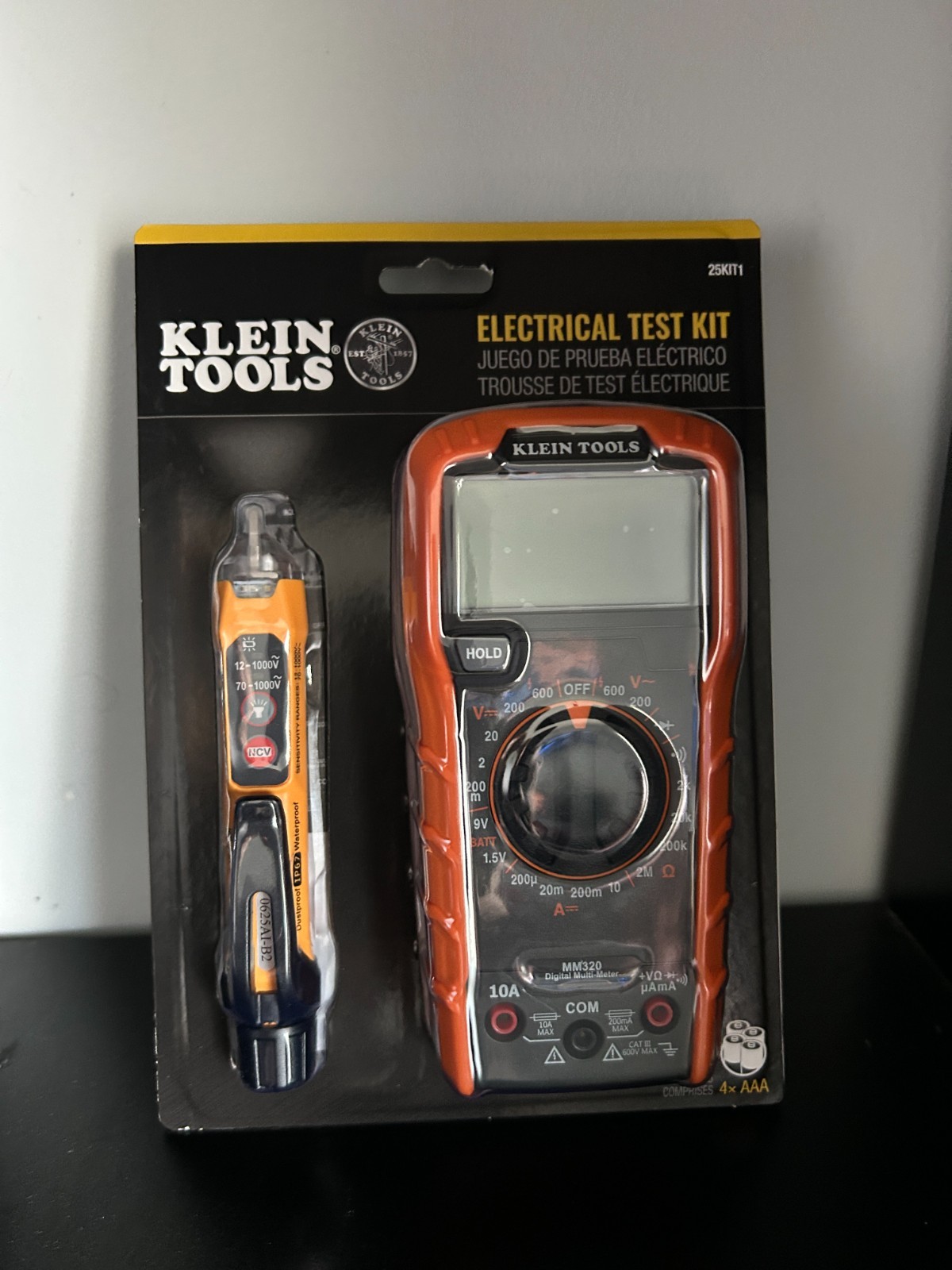 Klein Tools Electrical Test Kit # 25kit1 - Digital Multi-meter-voltage ...