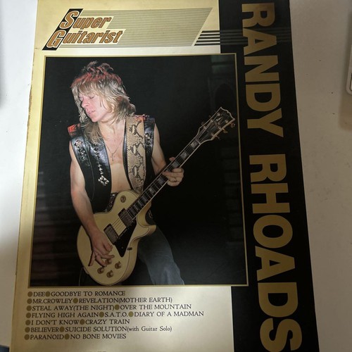 Randy Rhoads Super Guitarist Magazine Featuring Iconic Songs | eBay