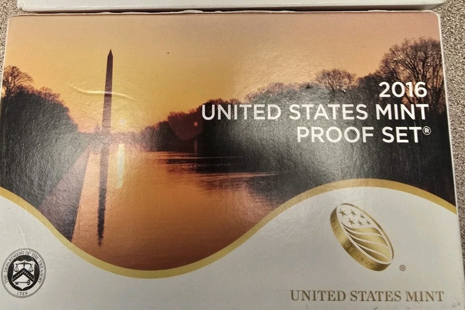 2016 S | Proof Clad Complete 13 Coin Set w Box & COA #45921Y | eBay