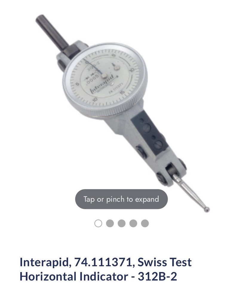 Interapid 74.111371 Horizontal Type Dial Test Indicator (312B-2) | eBay