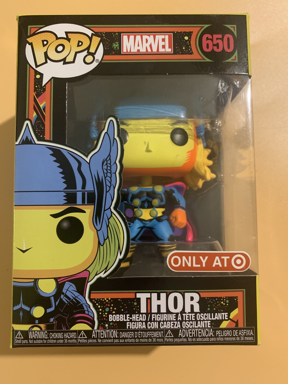 Funko Pop Black Light Lot: Target Marvel Avengers Iron Man+Thor+Captain ...