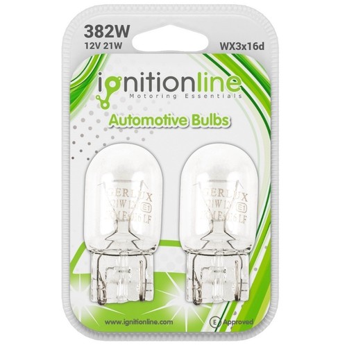 2 X 382W 582 12V 21W Large Capless Wedge Brake Tail Reverse Fog Light ...