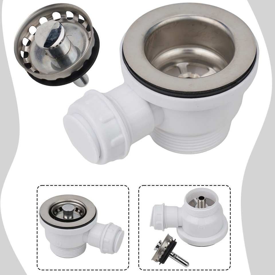 Stainless Steel 70mm Sink Mini Basket Strainer Waste Kit for Kitchen in ...