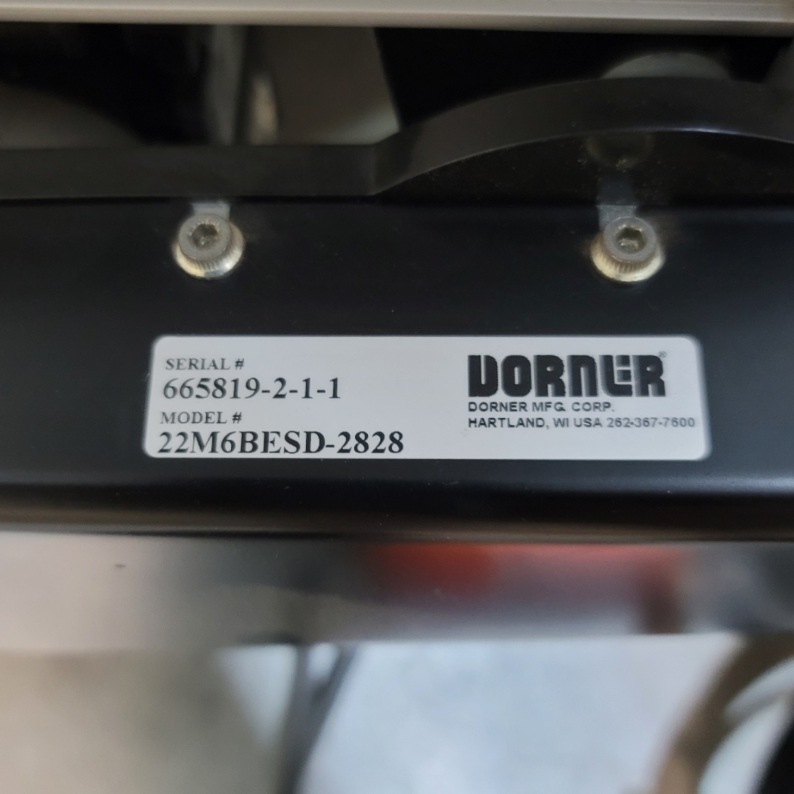 Dorner 2200 Series Conveyor Belt With e-Drive Motor and Control, 40mm x ...