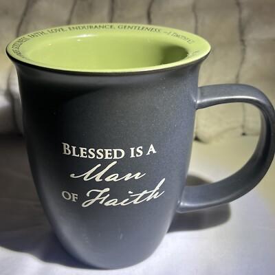 BLESSED MAN OF FAITH COFFEE MUG. BLESSED MAN OF FAITH MUG. 1 TIMOTHY 6: ...