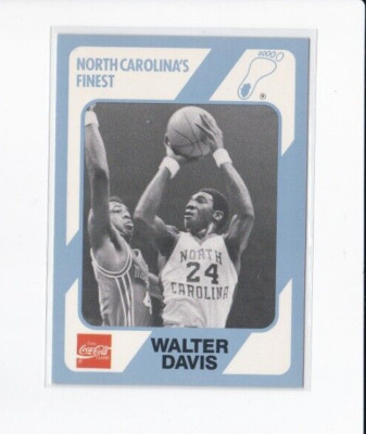WALTER DAVIS 1989 COLLEGIATE COLLECTION UNC TAR HEEL GREATS CARD-SHIPS ...