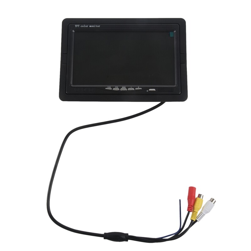 12V-24V 7 inch TFT LCD Color Monitor for Car CCTV Rese Rear View Backup ...