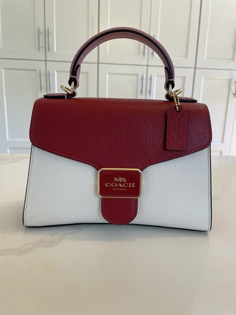 Coach Pepper Satchel in Colorblock (Red/Multi) - (C6993) for sale ...