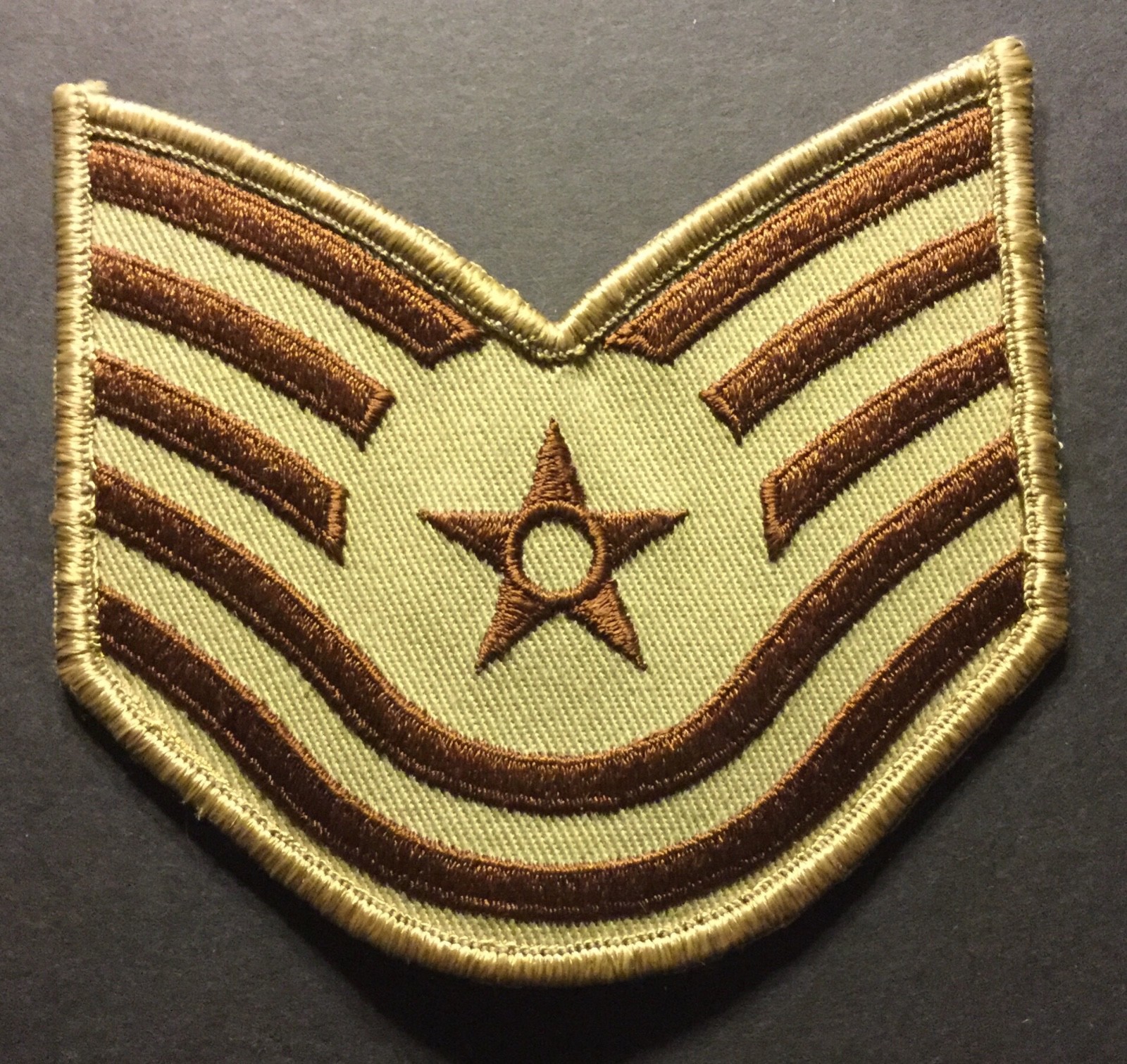 USAF TECHNICAL SERGEANT Tsgt E-6 DCU DESERT 4” Rank Patch Air Force ...