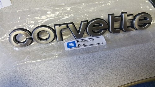 1Pcs For 1980-1982 Corvette C3 Rear Bumper Emblem Badge Script ...