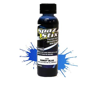 Spaz Stix - Candy Blue Airbrush Ready Paint, 2oz Bottle | eBay