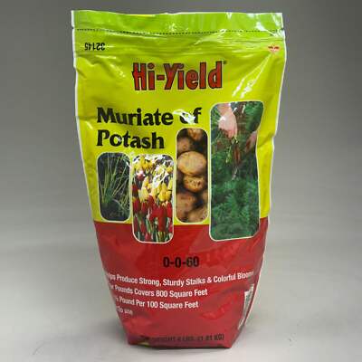 HI-YIELD Muriate Of Potash 0-0-60 (4 POUNDS) Covers 800 Sq Ft 32145 | eBay