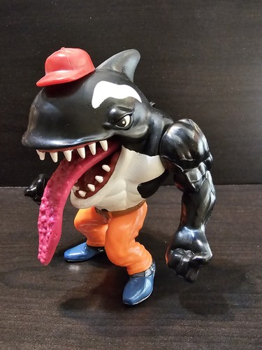 Vintage 1995 Street Sharks Moby Lick 6” Action Figure with red hat ...