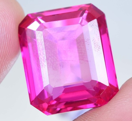 Flawless Natural Mogok Rose Pink Ruby 42.50 Ct Certified Octagon Shape ...