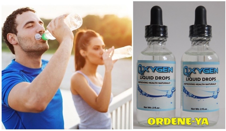 5 OXYPLUS Oxygen+ Liquid Drops 2oz Dropper Cell Stabilized Oxygen ...