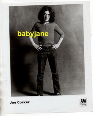 JOE COCKER ORIGINAL 8X10 PHOTO 1970's A&M RECORDS PUBLICITY | eBay