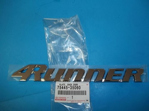 Toyota 75445-35060 "4RUNNER" Rear Trunk Emblem Nameplate Badge Ornament ...