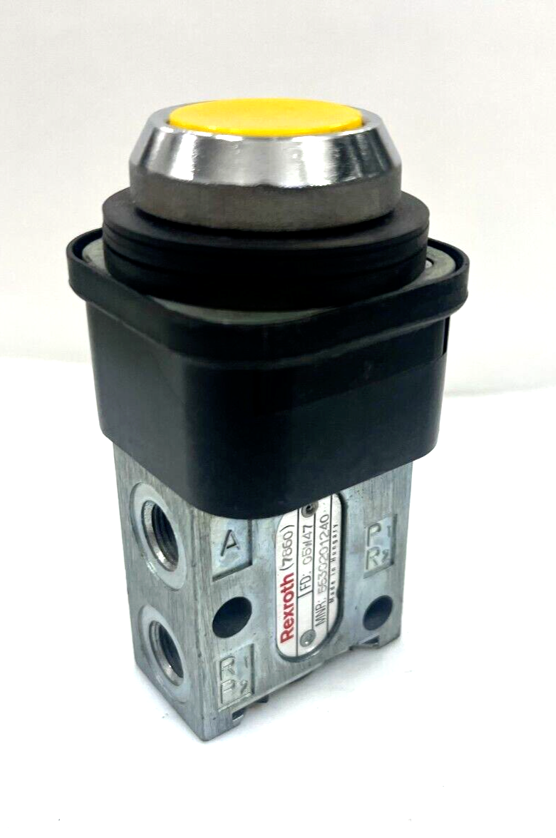 Rexroth 5630201240 3/2 Way Valve With Yellow Push Button for sale ...
