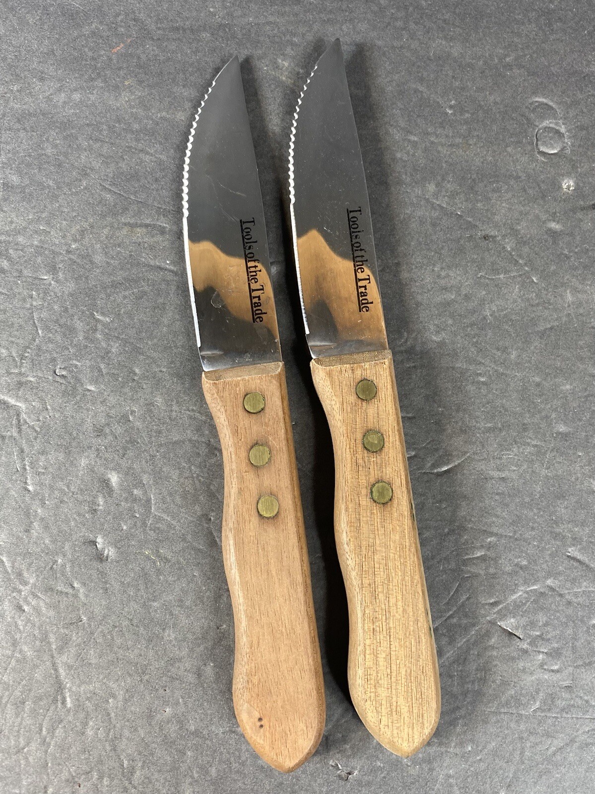 Tools of the Trade Wood Handel Steak Knife Pair | eBay