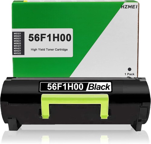Toner Cartridge High Yield 56F1H00 Black for Lexmark MS321, MS421 ...