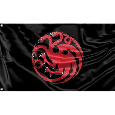 GoT, House Targaryen Flag Unique Design, 3x5 Ft / 90x150 cm size, EU ...