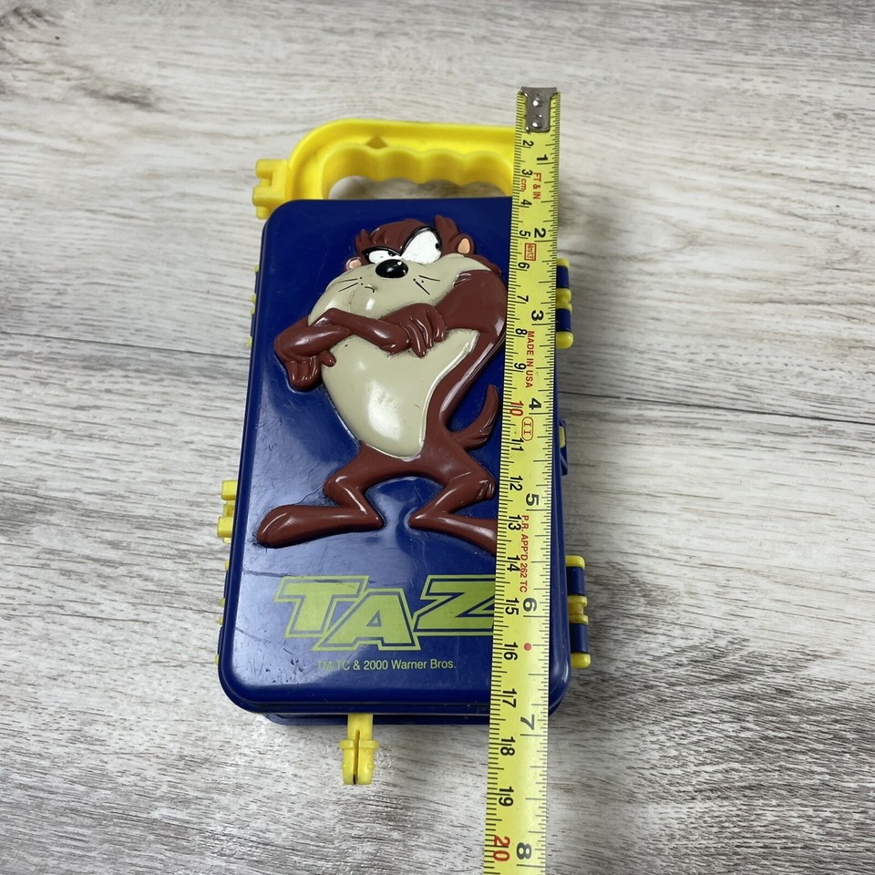 TAZ Looney Tunes Tasmanian Devil TAZ Childs Fishing Tackle Box Vintage ...