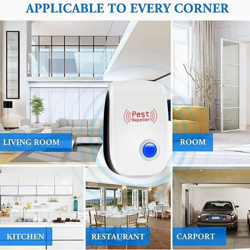 6 pcs Ultrasonic Pest Repeller Control Electronic Repellent Mice Bug ...