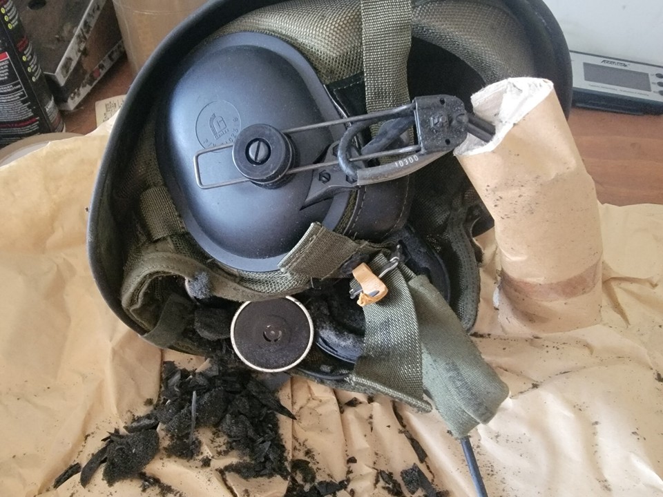US CVC Tanker Helmet Combat Vehicle Crewman DH-132 Shell W/ Headset ...