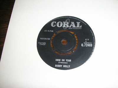 BUDDY HOLLY UMM OH YEAH / WHAT TO DO UK CORAL | eBay UK