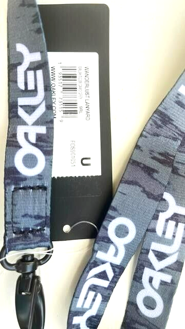OAKLEY NWT B1B Crazy Wanderlust Lanyard Key Chain ID Document Holder ...