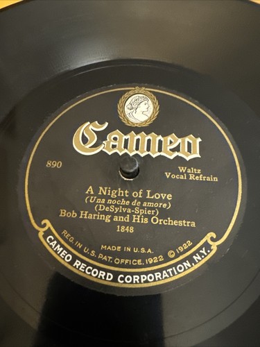 Cameo 78 RPM Bob Haring Orch - A Night Of Love / Roses 890 V+ Jazz | eBay