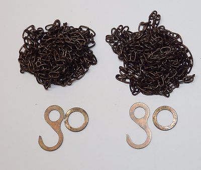 Cuckoo Clock Chain SET OF 2 ANTIQUE FINISH Fits Regula 25 35 70 NEW 61 ...