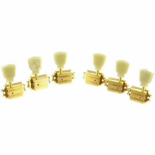Grover Vintage Deluxe Tuners, Gold, Keystone Plastic Buttons, Regular ...