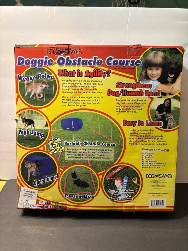 Kyjen Dog Games Doggie Obstacle Course Agility Training Equipment Fun ...