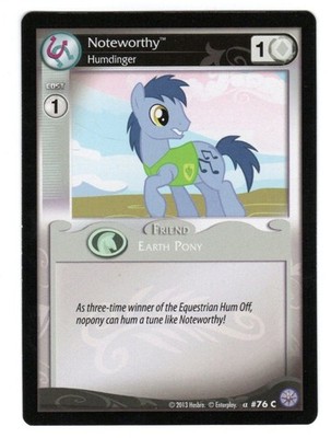 2013 MLP My Little Pony Premier CCG - Noteworthy #76 - Hasbro TCG Card ...