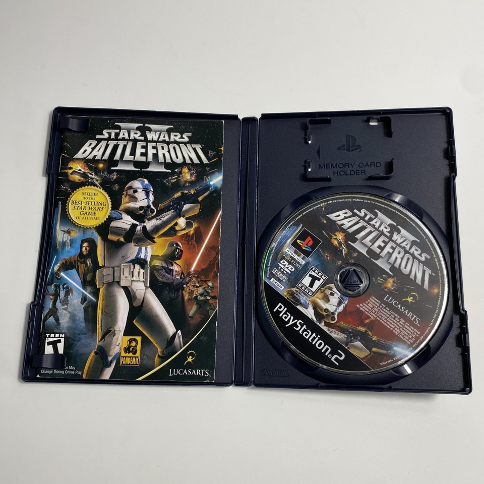 Star Wars Battlefront II 2 (PlayStation 2, 2005) PS2 Complete CIB Black ...