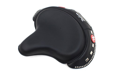 Corbin Gentry Black Leather Solo Seat fits Harley Davidson | eBay