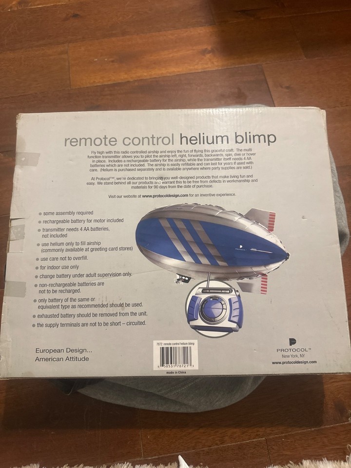 Remote Control Helium Blimp (Blimp & Gondola Only) | eBay