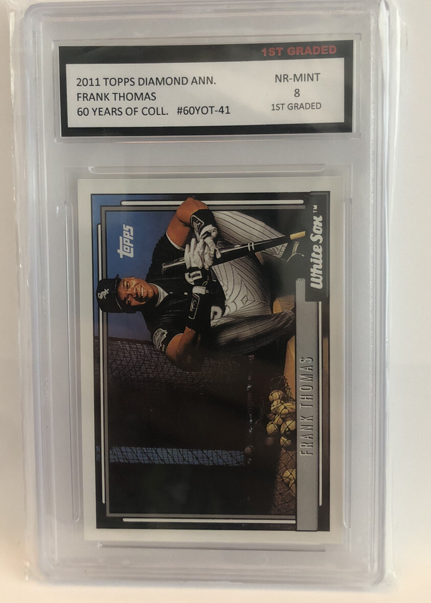 Frank Thomas Graded Near Mint 8. 1992 Topps #555 Baseball Card | eBay