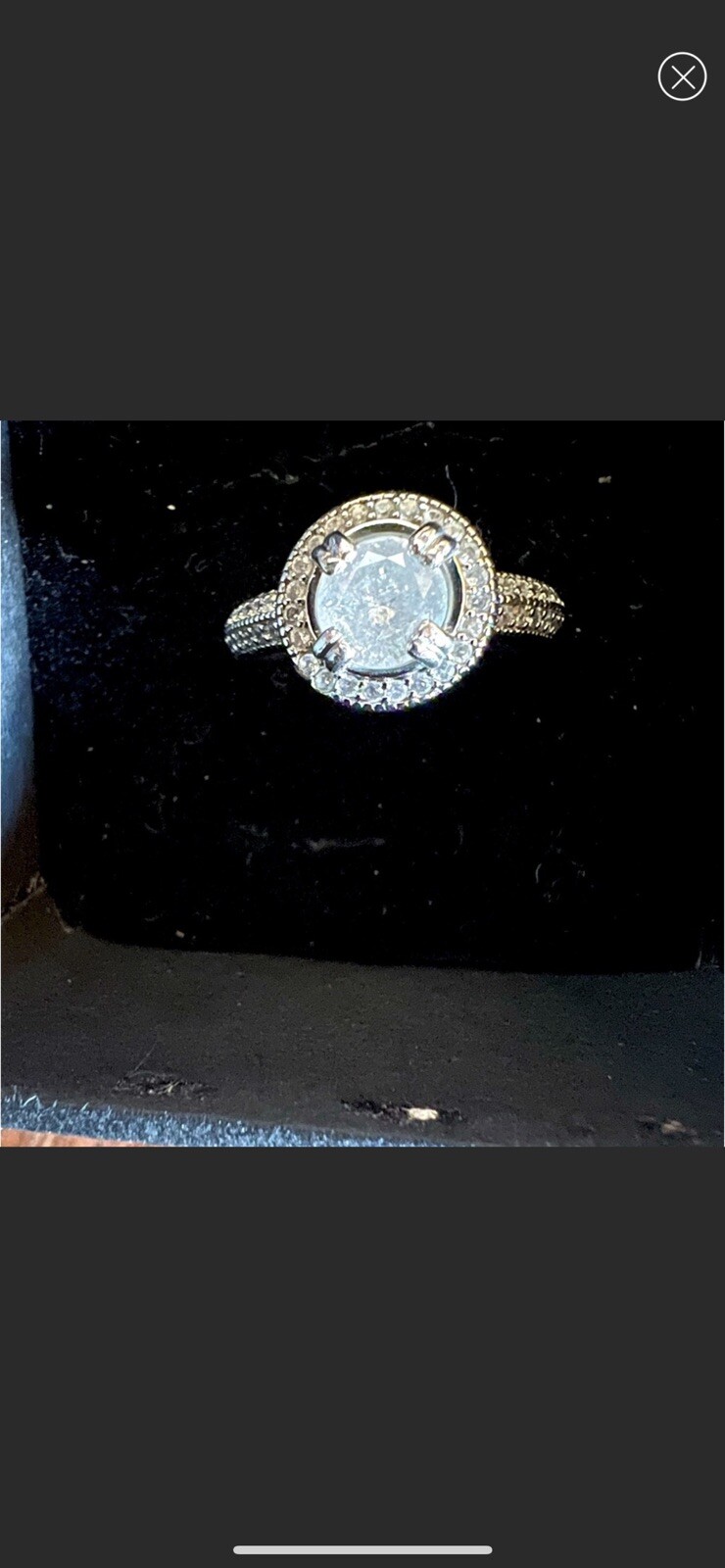 Genuine 1ct earth mind diamond ring . Setting is si… - Gem