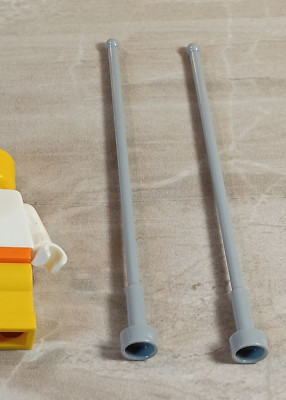 LEGO Long Antenna Ham Radio Lot of 2 8L Miniature Light Blue Gray Car ...