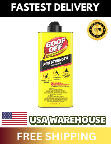 Goof Off Professional Strength Latex Paint and Adhesive Remover, 6 fl ...