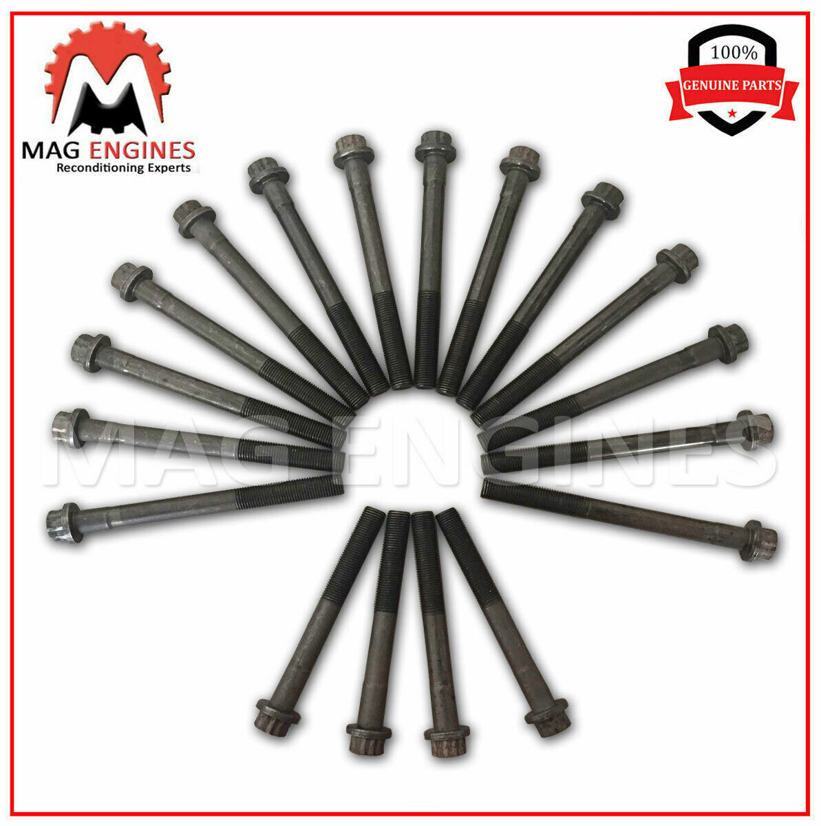 90910-02080 90910-02081 GENUINE OEM HEAD BOLT SET TOYOTA 2L 2LT 2LTE 3L ...