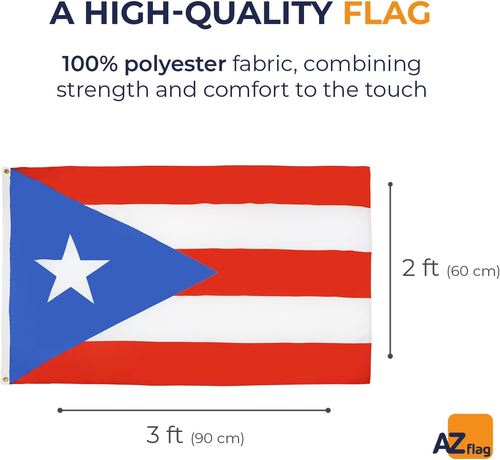 - Puerto Rico Flag - 2X3 Ft - 100D Polyester Puerto Rican Banner with ...
