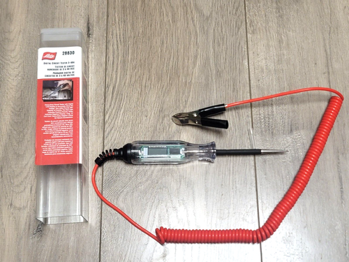 Lisle Digital Test Light/ Circuit Tester Red/Green 3-49V w/ Large Clip ...