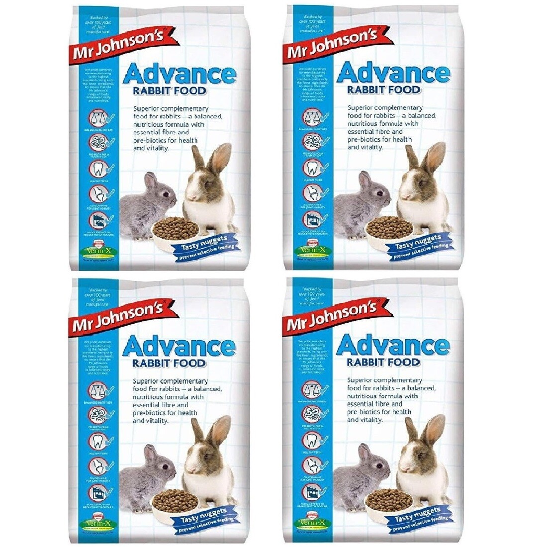 ADVANCE RABBIT - (1.5kg, 6kg, 10kg) - Mr Johnsons Nugget Food vf Pellet ...